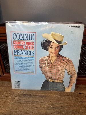 Connie Francis - “Country Music Connie Style” 1962 MGM SE 4079 Stereo ...