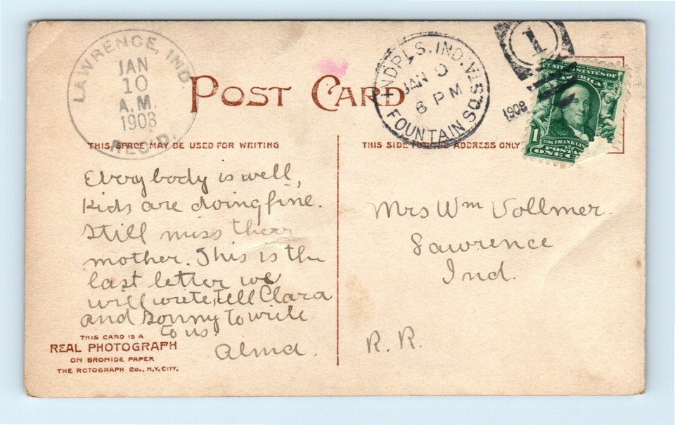 1908 RPPC Greetings Postcard- Comic - Caught at Last - Chicks Shoe ...