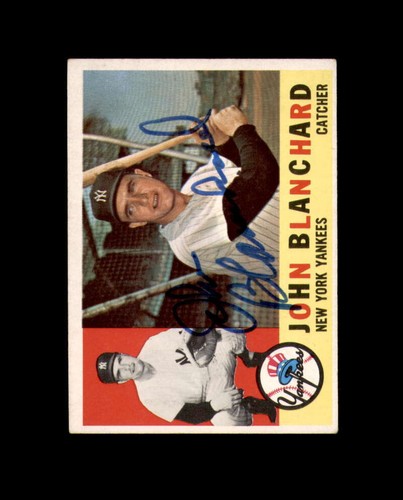 John Blanchard Signed 1960 Topps New York Yankees Autograph | eBay