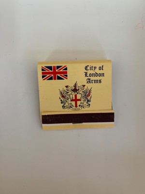 City of London Arms Vintage Matchbook; London Bridge; Lake Havasu City ...