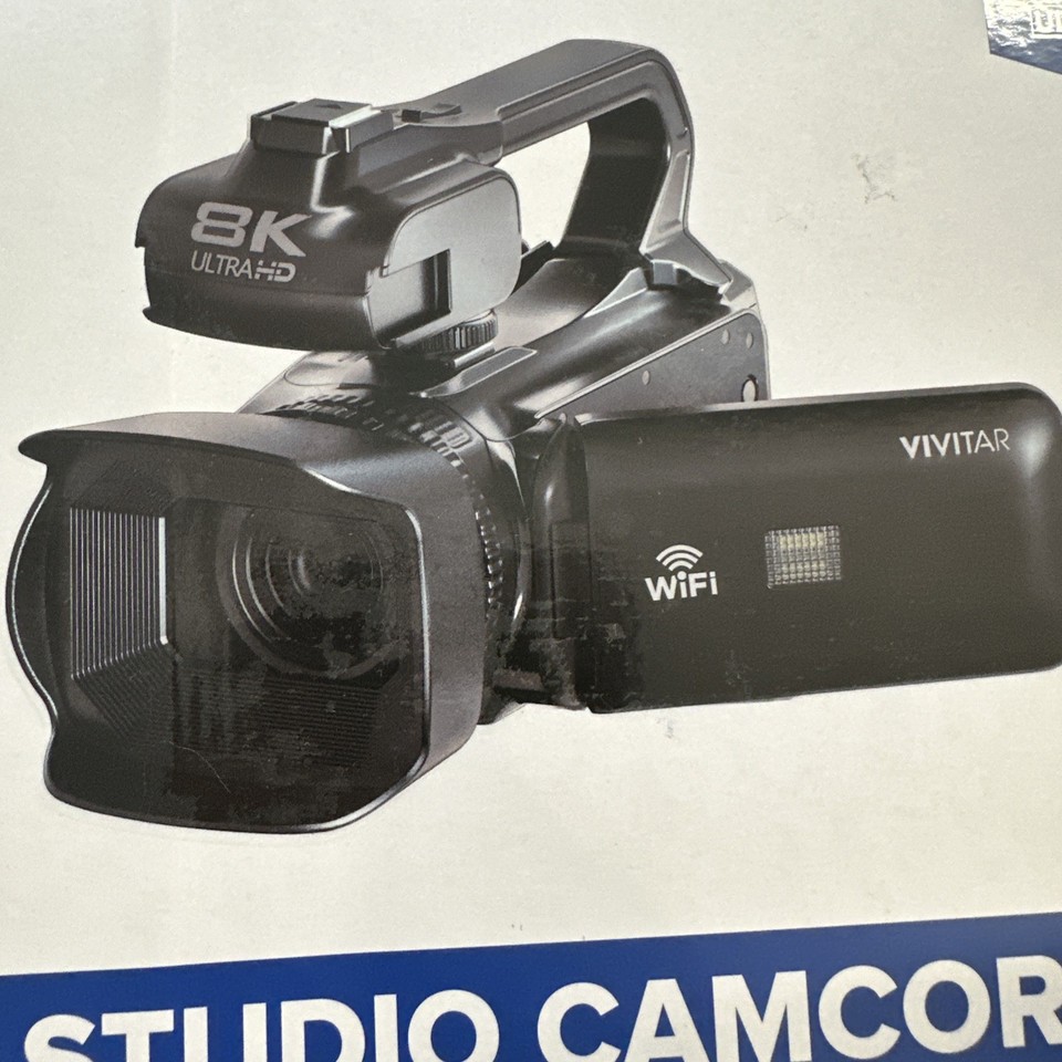 Vivitar Full Size 8K Studio Video Camcorder, 64MB, Ultra HD, Black | eBay