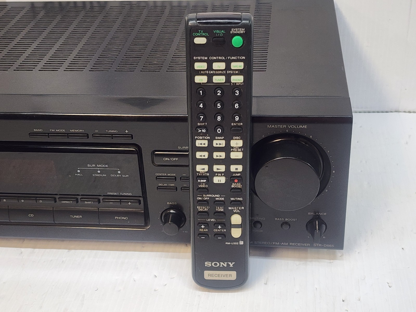 Vintage Sony STR-D665 Receiver 5.1 channel phono AM/FM Tested working ...