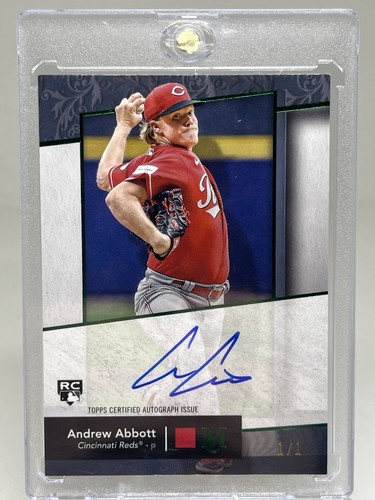 2024 Topps Museum Archival Auto Andrew Abbott Rookie Card EMERALD 1/1 # ...