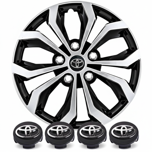 4X 62mm Black Wheel Center Caps Fits Toyota Camry Highlander Sienna ...