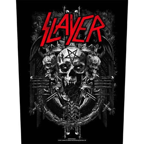 Slayer Back Patch Demonic Band Logo new Official Black Size One Size ...