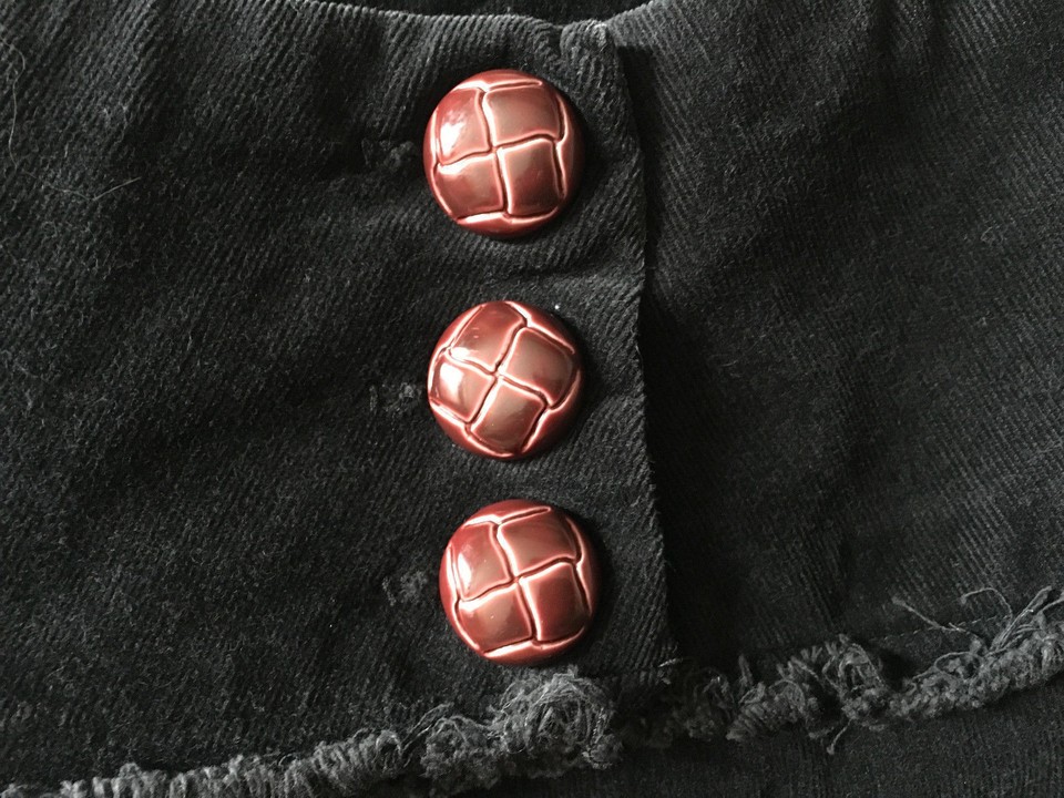 Doki Geki Black Cropped Pants Juniors Apparel Sze 3 Waist 30 Ins 19 ...