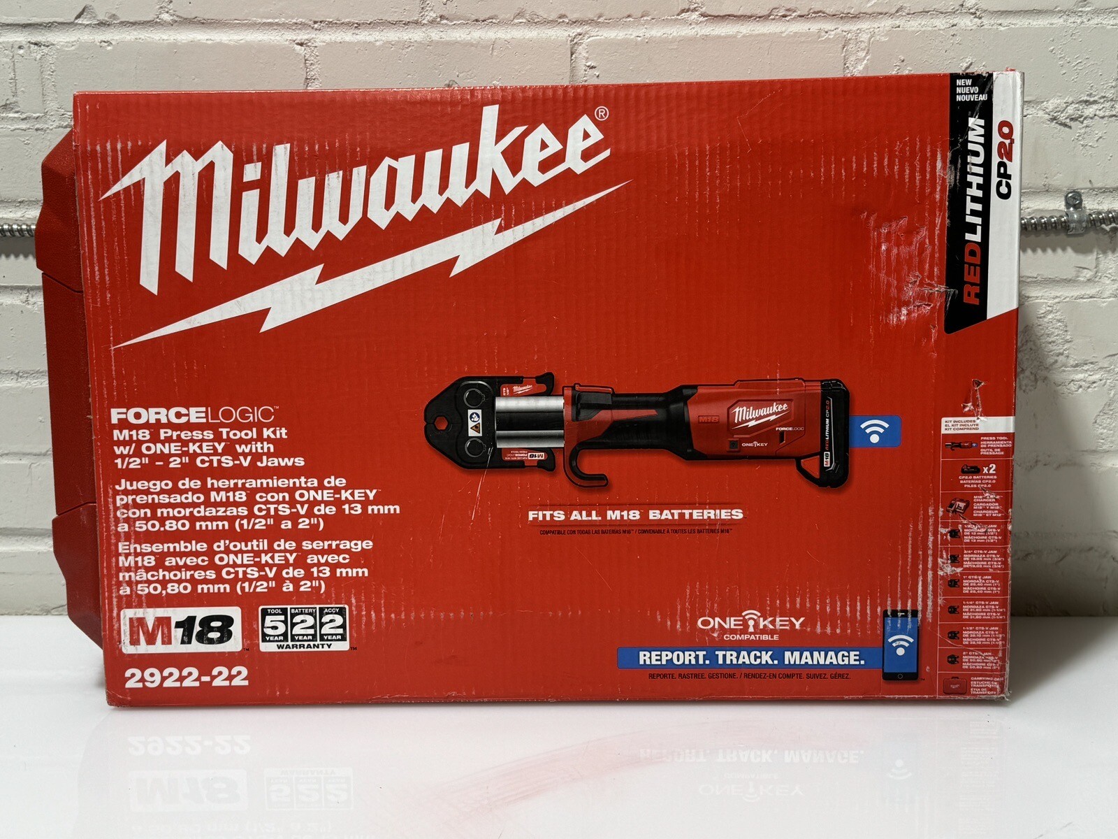 Milwaukee 2922-22 M18 Force Logic Press Tool for sale online | eBay