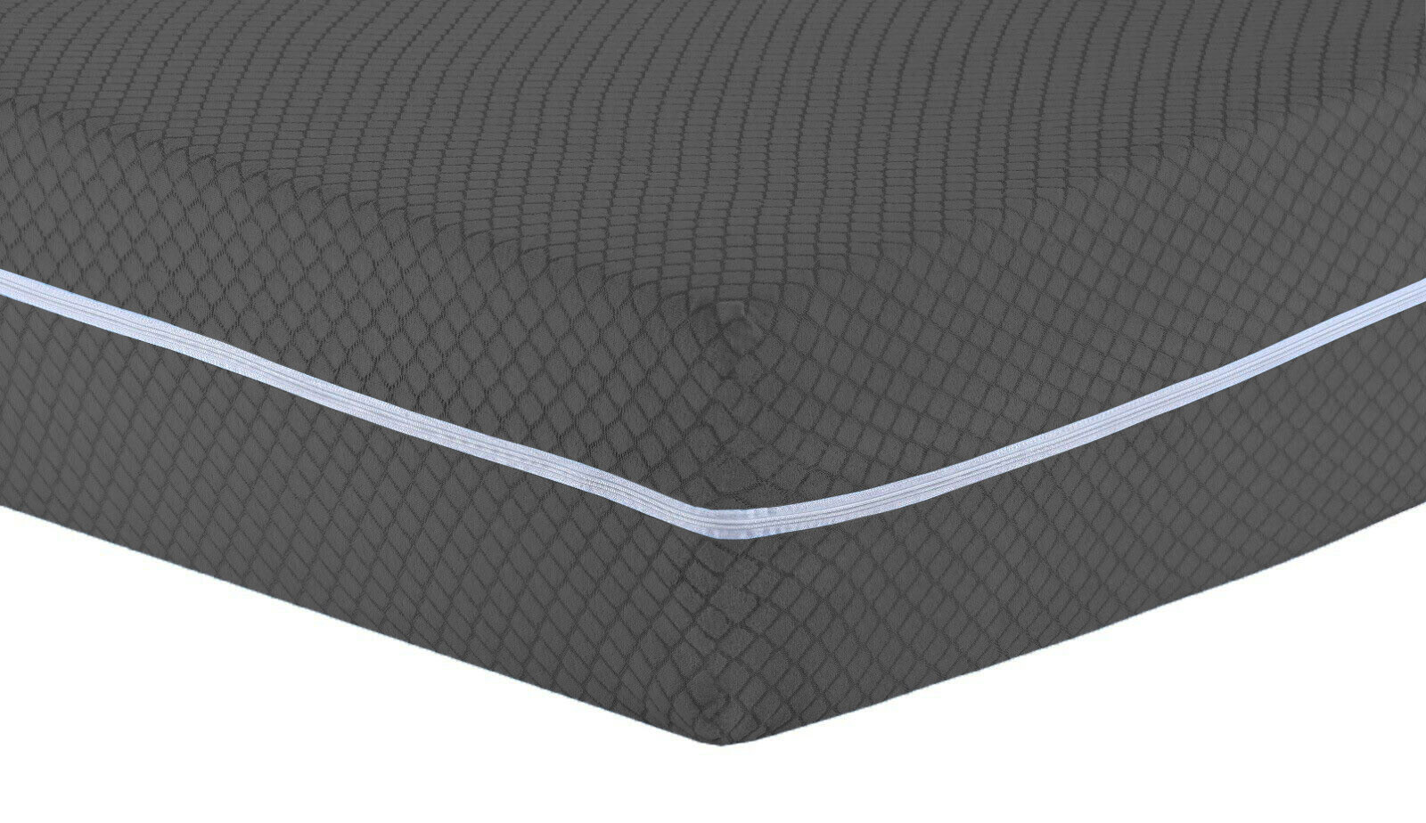 Dark Grey Terry Mattress protector Cover Bed Cover Topper Full Encased ...