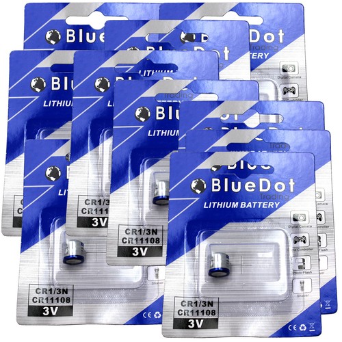 FREE SHIPPING ~ BlueDot CR1/3N 3V Lithium Batteries 10pc CR11108 5008L ...
