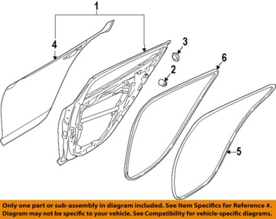 KIA OEM 16-25 Cadenza Front Door Door Components-Door Shell Bumper ...