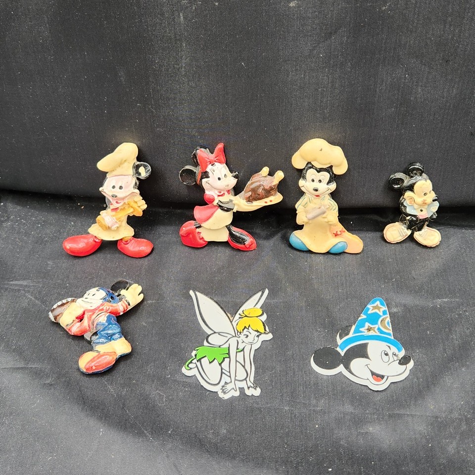 Vintage Disney Fridge Magnets Mickey Mouse, Minnie, Football Baking ...