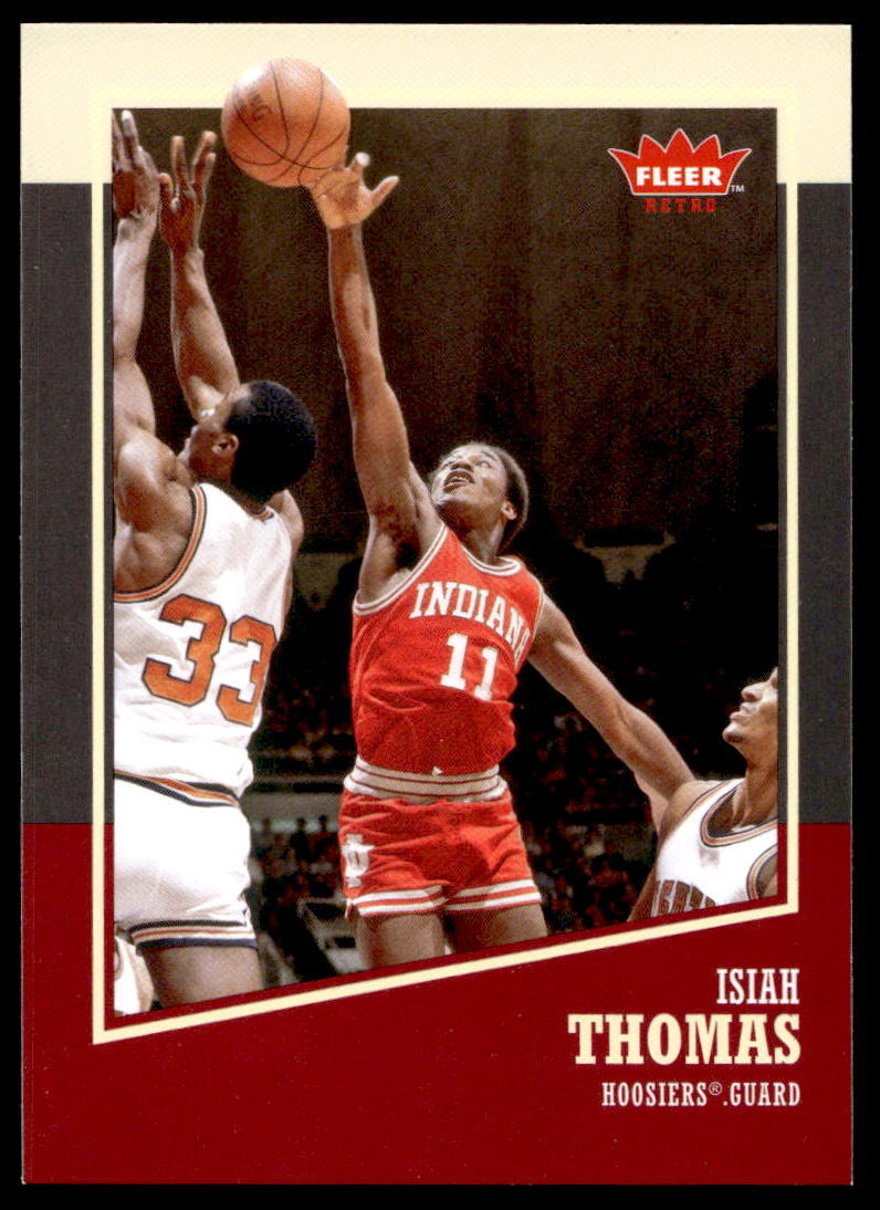 2013 Fleer Retro 19 Isiah Thomas Indiana Hoosiers Basketball Card | eBay