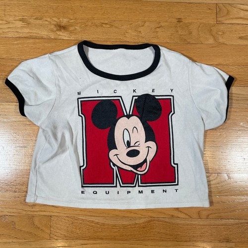 Vintage 90s Mickey Equipment Crop Top Ringer | eBay