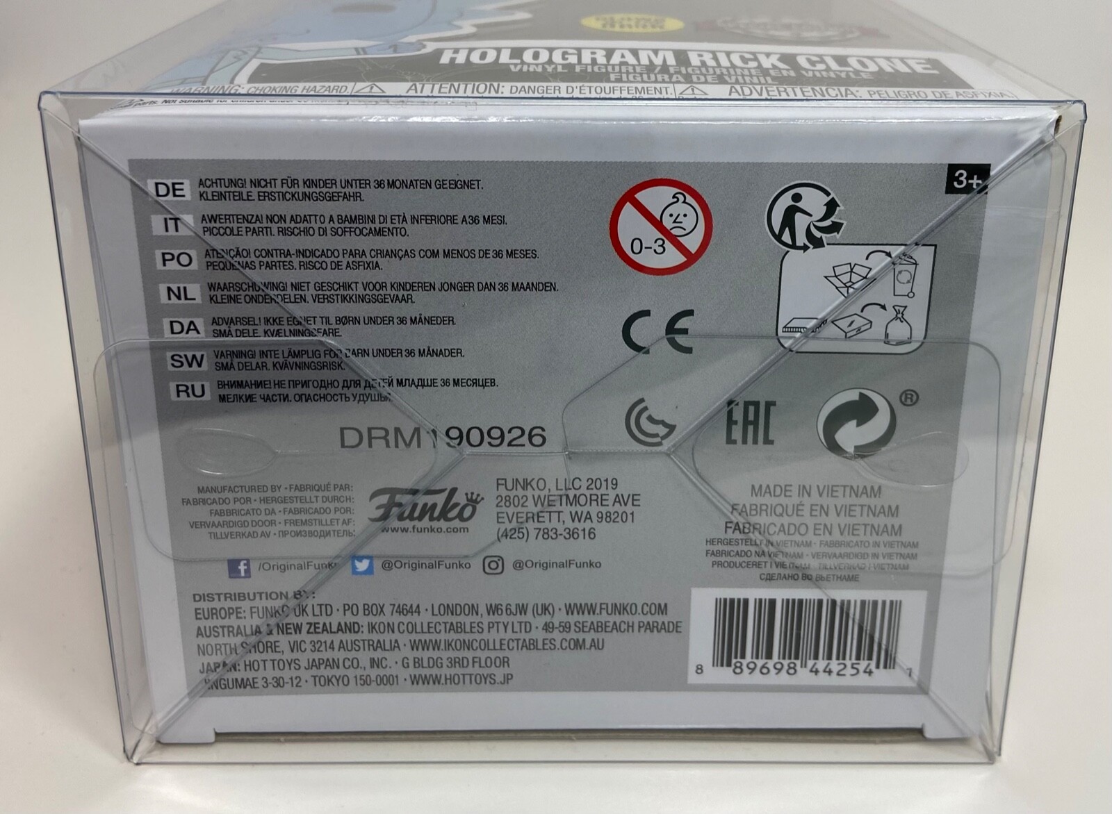 Funko Pop # 666 | Hologram Rick Clone | Special Edition Glow in the ...