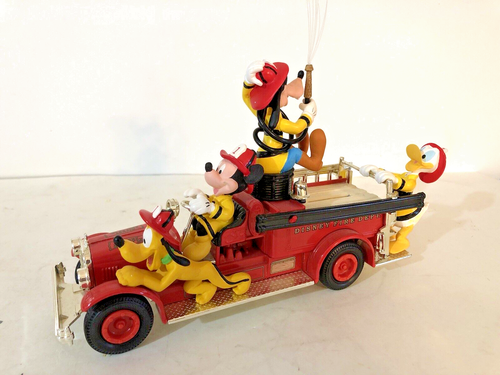 Disney Fire Dept ERTLE 1926 Seagrave Fire Engine Bank w/ Chief Mickey ...