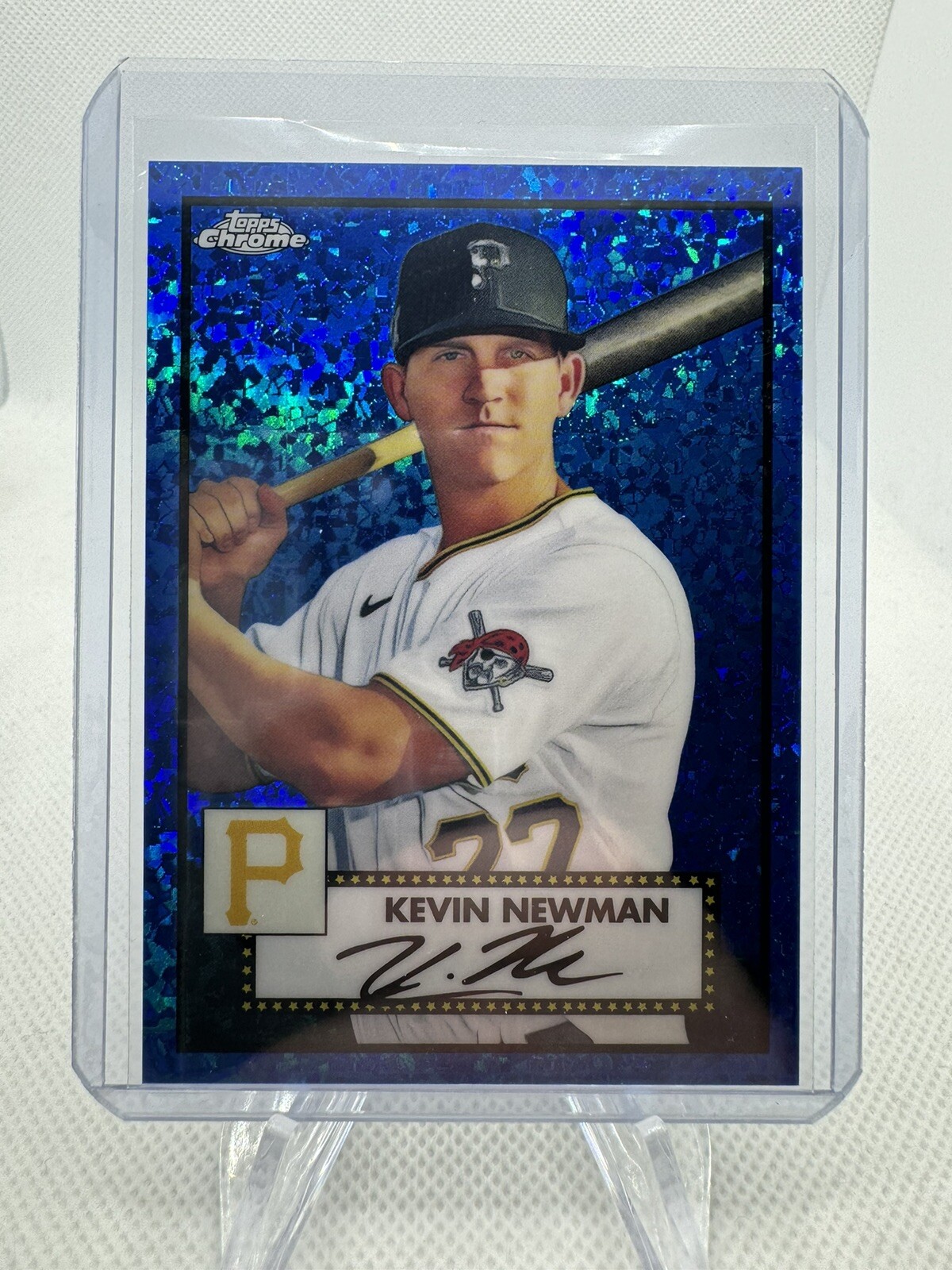 2021 Topps Chrome Kevin Newman #307 Blue Mini Diamonds Refractor #'d ...