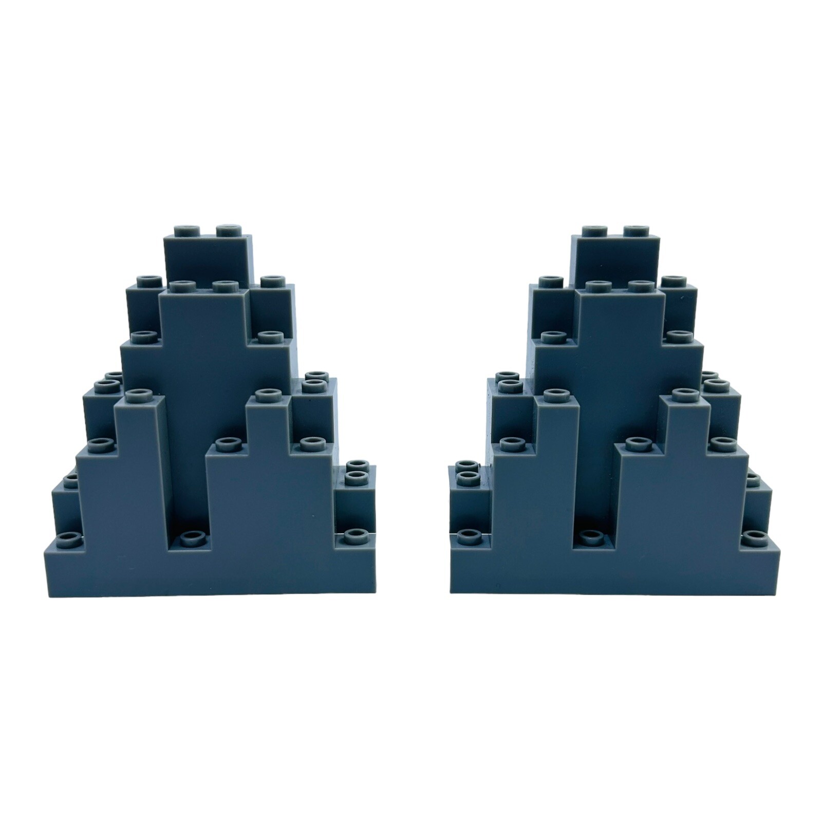 LEGO 2x Light Bluish-Gray Rock Panel 3x8x7 Triangular LURP Wall 6083 ...