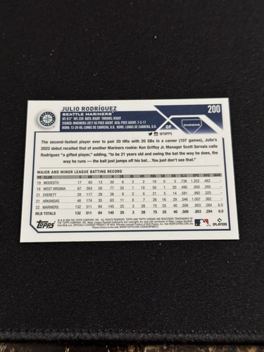 2023 Topps Chrome X-Fractors #200 Julio Rodriguez | eBay