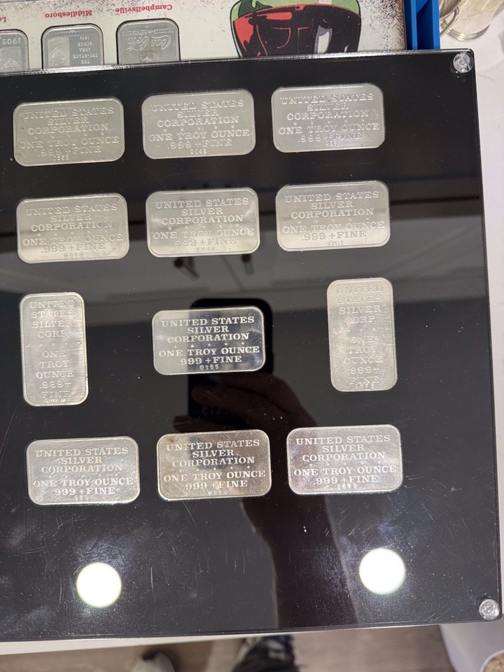 USSC NEARING EXTINCTION COMPLETE SET IN CUSTOM HOLDER ALL 1 OZ .999 ...