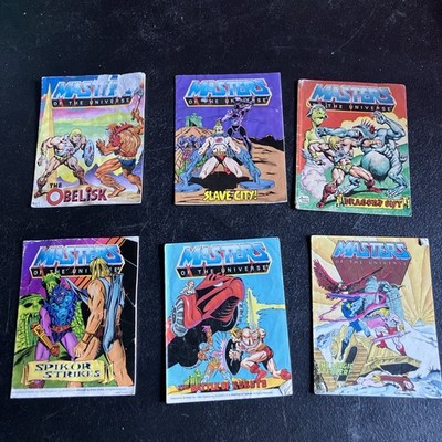LOT OF 6! Vtg 1982 MOTU He-Man Mini Comic Book Booklets 80s! | eBay
