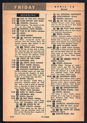 APRIL 15,1960 TV AD~JUDIE FIDLER & JAN FRANKEL VISIT CHUCKO THE ...