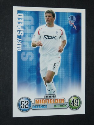 GARY SPEED BOLTON TROTTERS TOPPS CARD PREMIER LEAGUE FOOTBALL 2007-2008 ...