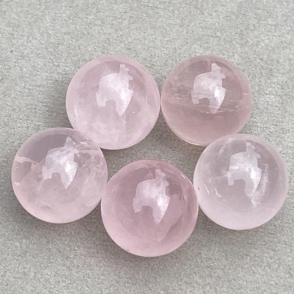 10pcs Natural Rose quartz Ball Quartz Crystal Sphere Polishing Healing ...