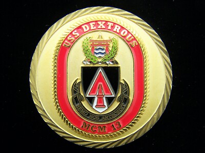 USS Dextrous MCM 13 Commanding Officer Challenge Coin | eBay