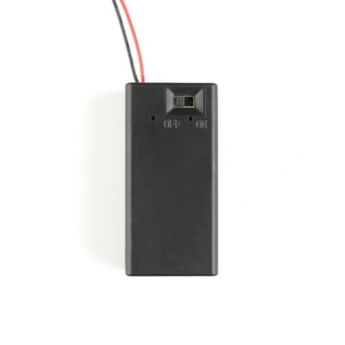 9V Power Battery Box 6f22 Battery Base 9V with Red and Black Wire ...