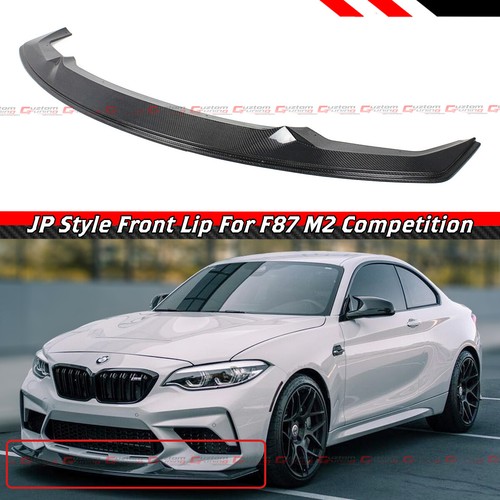 For 19-2021 BMW F87 M2 Competition JP Carbon Fiber Front Bumper Lip ...
