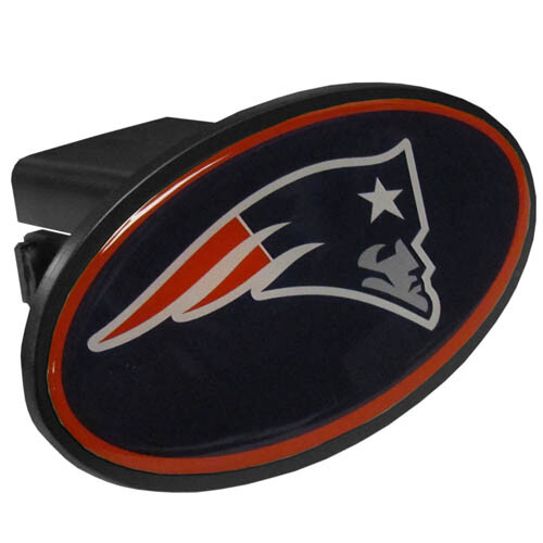 New England Patriots Durable Plastic Oval Hitch Cover Licensed NFL ...