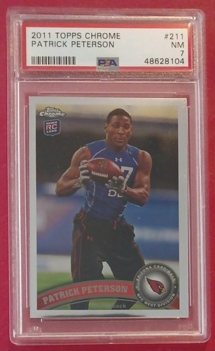 2011 Topps Chrome #211 Patrick Peterson Rookie FB card PSA 7 NM ...