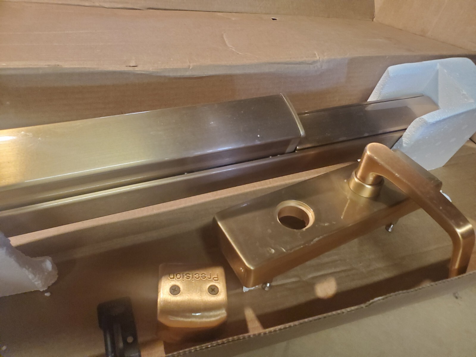 STANLEY PRECISION EMERGENCY PANIC RIM EXIT DEVICE BAR +HANDLE TRIM ...