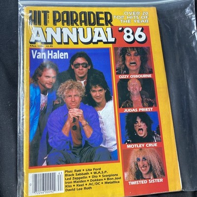 Hit Parader Annual Fall 1986 Featuring Van Halen, Ozzy, Crue and more ...
