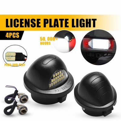 For 1999-2016 Ford F250 F150 F350 RED Tube LED License Plate Tag Light ...