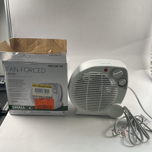 Intertek Fan-Forced Heater 1500W Small Room Adjustable Settings High ...
