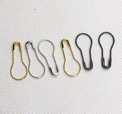 200pcs 22MM Gold Black Silver Color Plated Iron Safety Pin For Clothes ...