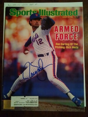 Ron Darling signed IP 8/25/86 Mets world series run Sports Illustrated ...