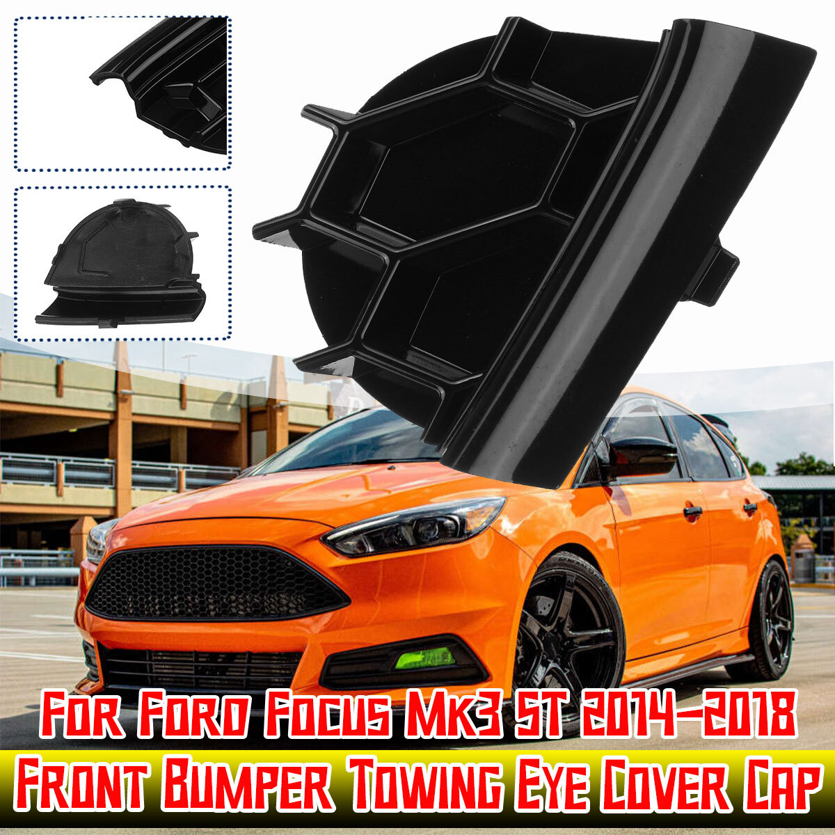 Front Bumper Towing Eye Cover Cap For Ford Focus Mk3 ST 2014-2018 ...