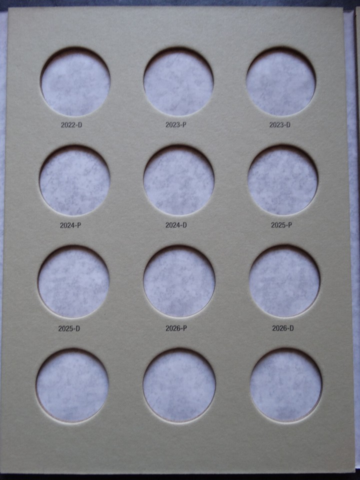 Set of 2 - He Harris Kennedy Half Dollar Coin Folders # 3-4 2000-2026 ...