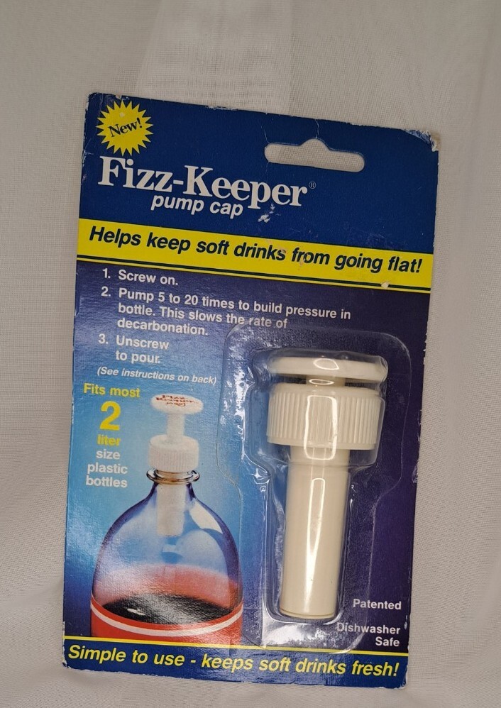 Jokari Fizz-Keeper Pump Cap Repressurizes 1 Liter, 2 Liter Plastic ...