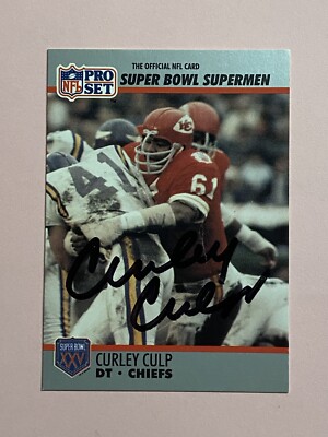 Curley Culp 1990 Super Bowl Supermen IP Auto Autograph | eBay