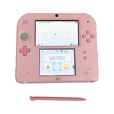 NINTENDO 2DS Handheld Console Stylus Pink Japanese Version Tested ...