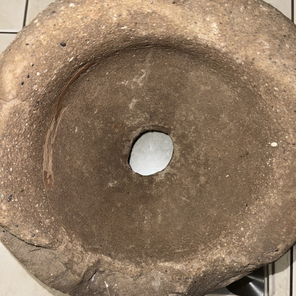 Native American Artifacts Grinding Stone Mortar & Pestle Museum Quality | eBay