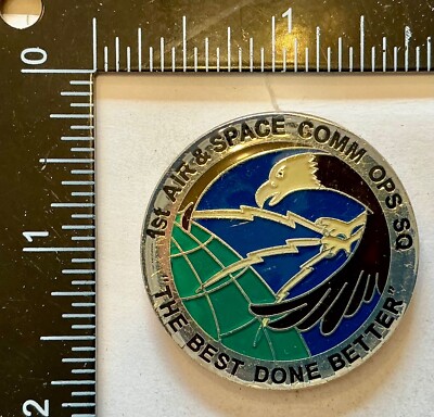 Challenge Coin USAFE 1st Air & Space Command Ops Squadron Ramstein Air ...