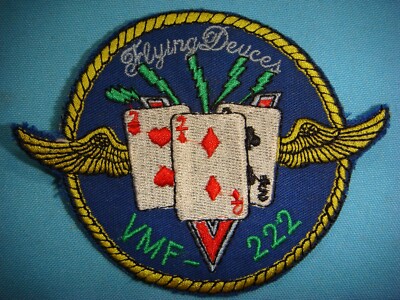 PATCH USMC MARINE FIGHTER SQUADRON VMF-222 THE FLYING DEUCES | eBay