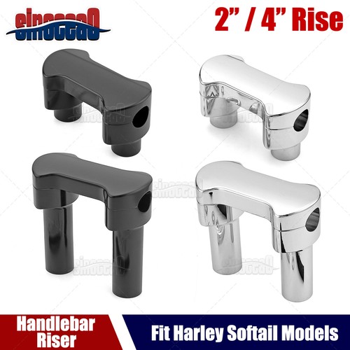 2" 4" Top Cover Handlebar Riser For Harley Softail Heritage Fat Boy - 1 ...