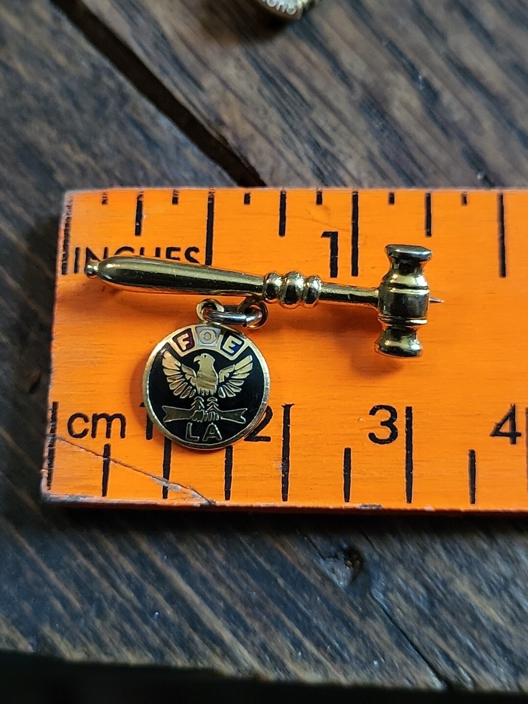 Vintage F.O.E. Fraternal Order of Eagles Ladies Auxiliary Gavel Pin | eBay