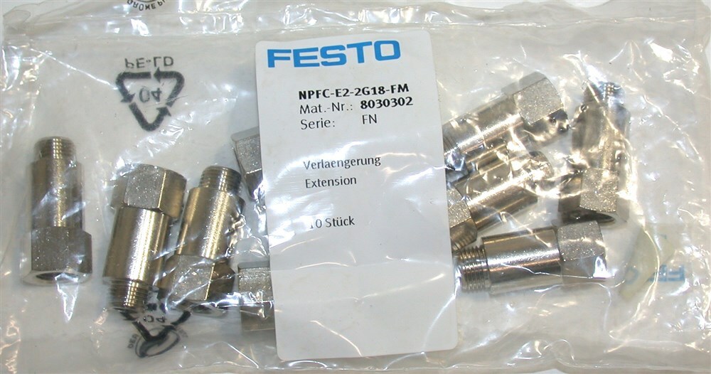 Lot of 10 New Festo NPFC-E2-2G18-FM Extensions 8030302 - 8 available | eBay