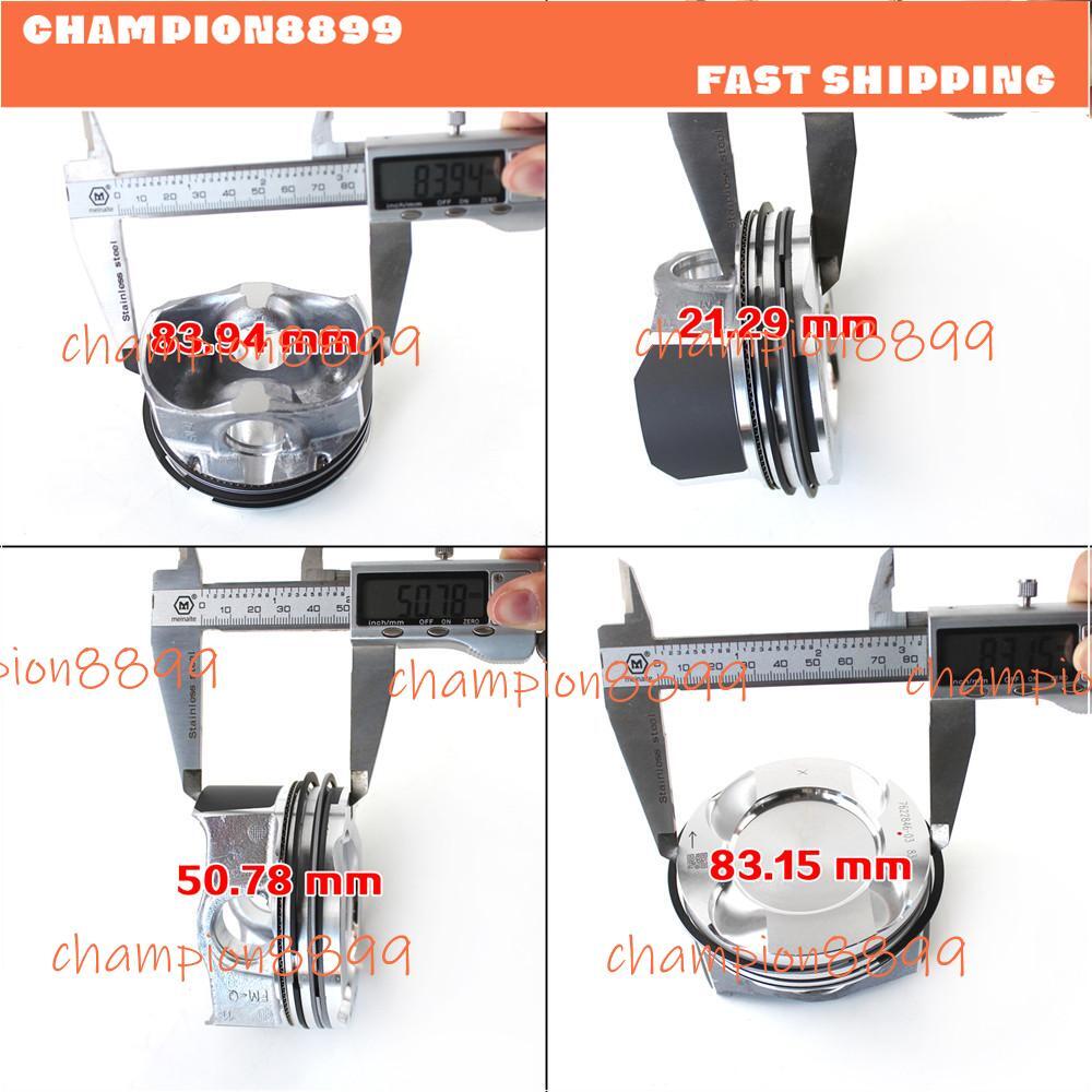 4PCS Piston Kit 11257594453 / CR 10:1 For BMW X1 X5 X6 Z4 N20B20A 2.0T ...